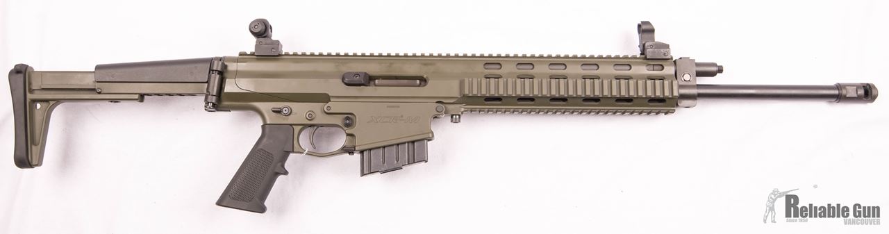 Used Robinson Arms XCR-M Semi-Auto .308, Green, Heavy Barrel Quad Rail ...
