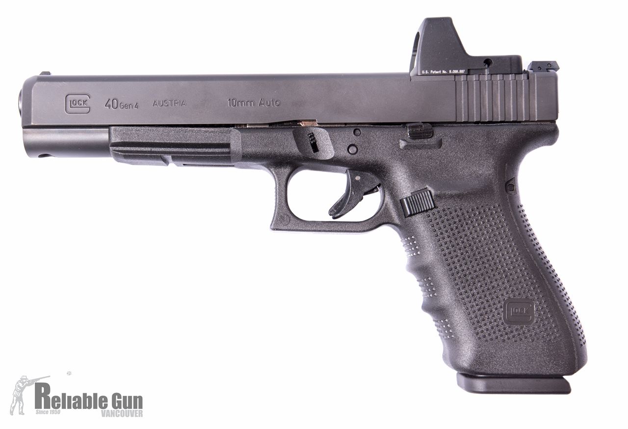 Used Glock 40 Gen 4 MOS Semi Auto 10mm Auto, With Trijicon RMR RM01 ...