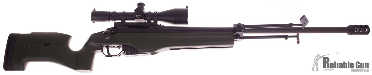 Used Sako TRG 22 308Win, Phosphated Finish, Green Stock, Original Bi ...