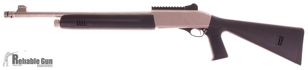 Akkar Scorpio SA01, 12ga, 2 3/4, Nickel Finish, 18.5" Barrel, Breacher ...