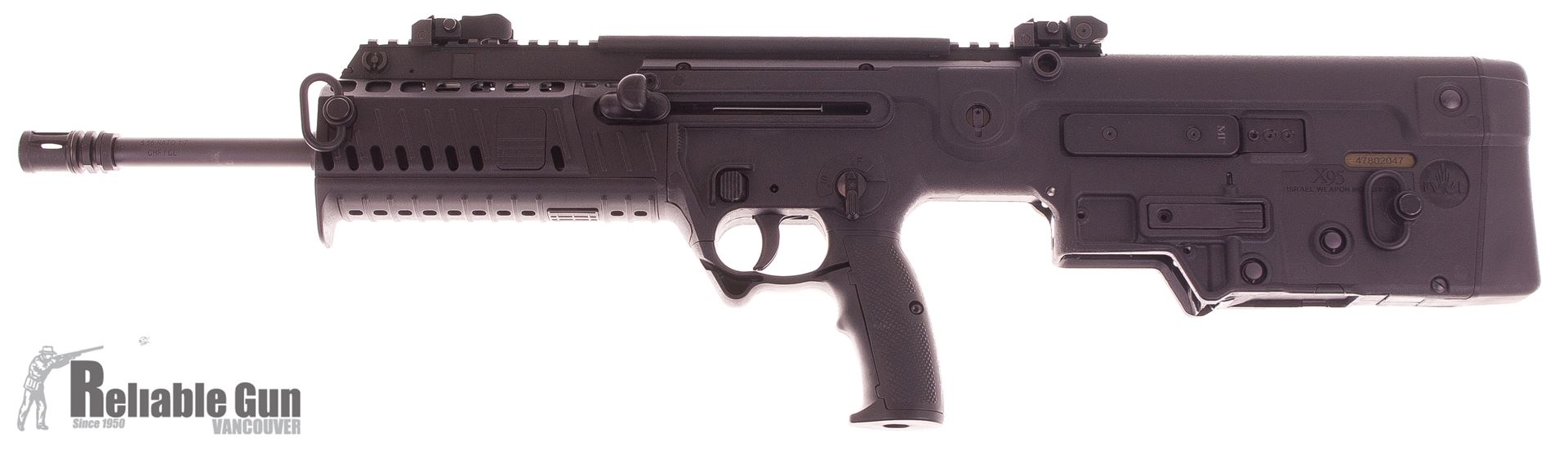 Used IWI X95 Tavor 5.56/223 Black Semi Auto Rifle, Troy Flip Up Sights ...