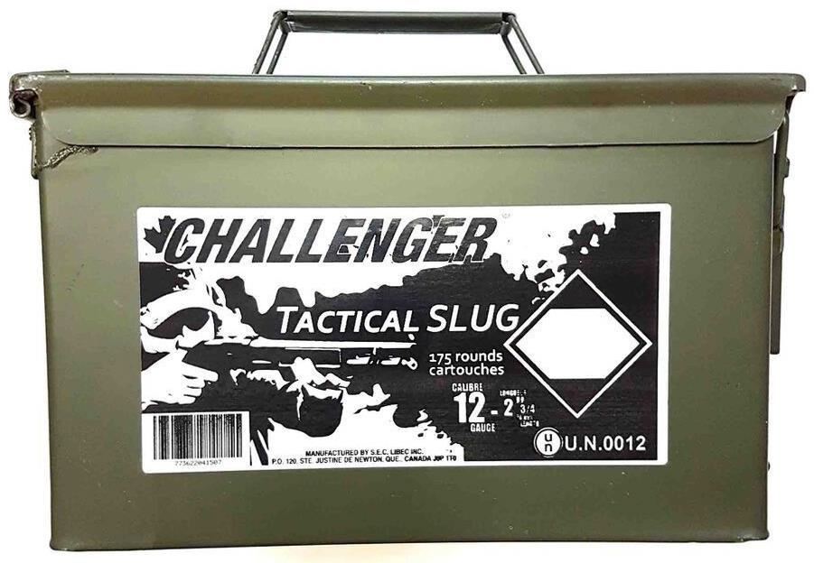 Challenger Tactical Target lug Shotgun Ammunition - 12ga, 2-3/4", Slug ...