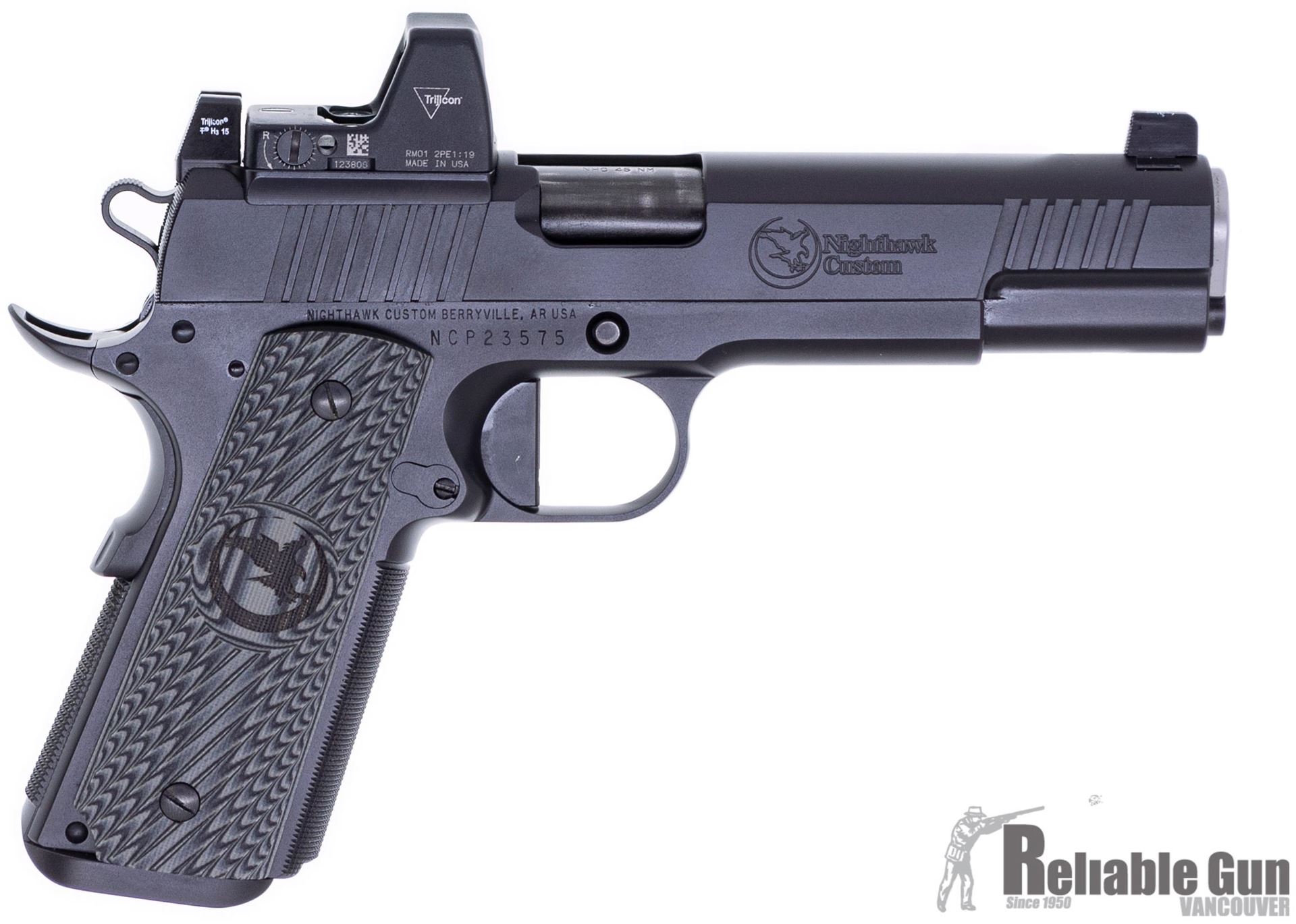 Used Nighthawk Customs Shadow Hawk Tactical 45 Auto Pistol - NHC 45 NM ...