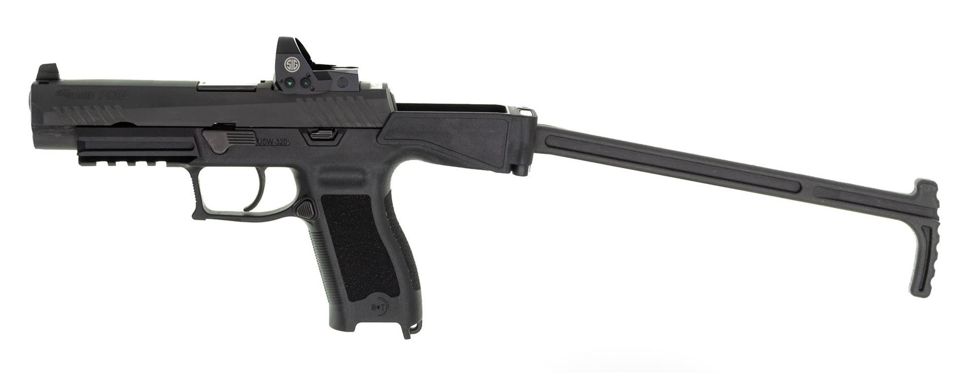 Used Sig P320 RX Semi Auto Pistol With B&T Stock Module, 9mm Luger, Sig ...