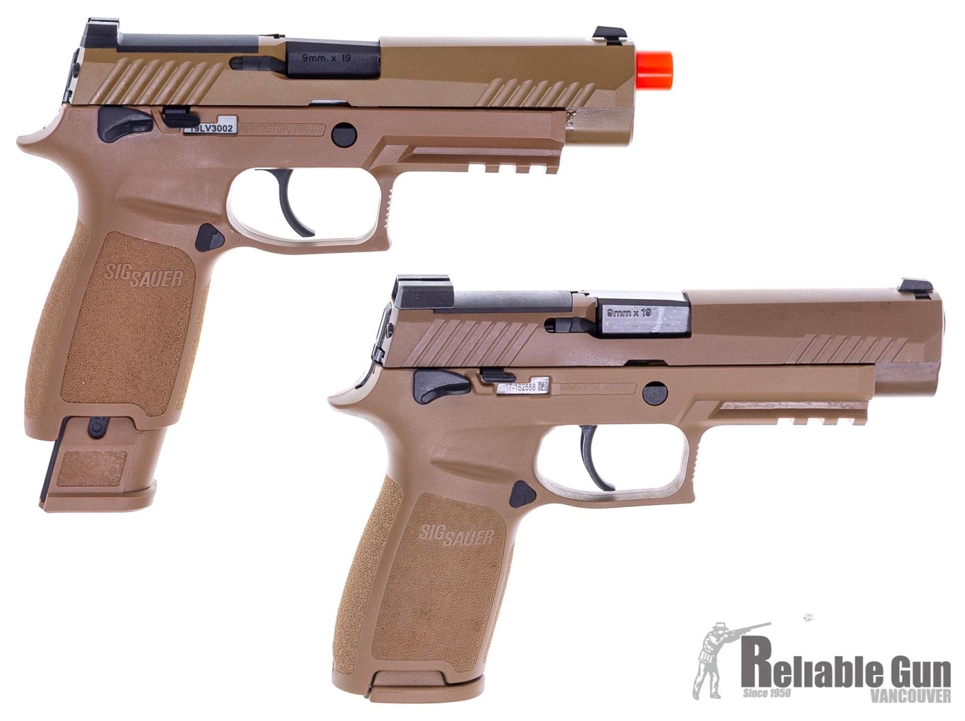 SIG SAUER P320 M17 Striker Action Semi-Auto Pistol & Airsoft Combo ...