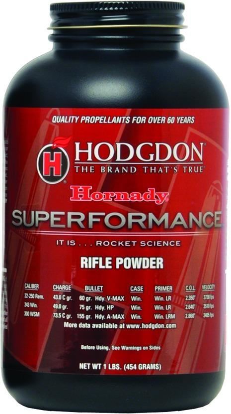 Hodgdon Smokeless Spherical Rifle Powder - Hornady Superformance, 1 lb ...