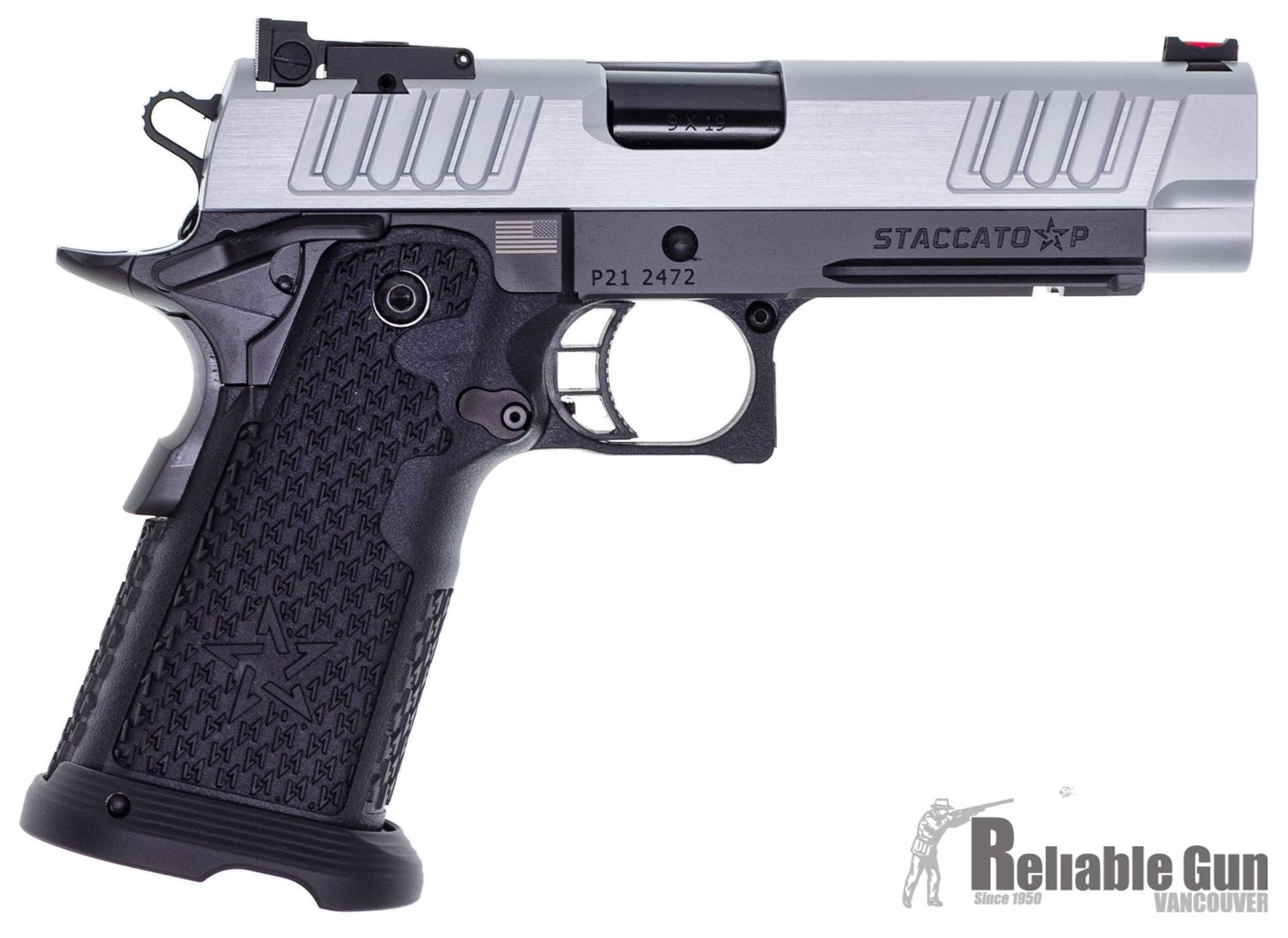 STI International 2011 Staccato Chrome SA Semi-Auto Pistol. Reliable ...
