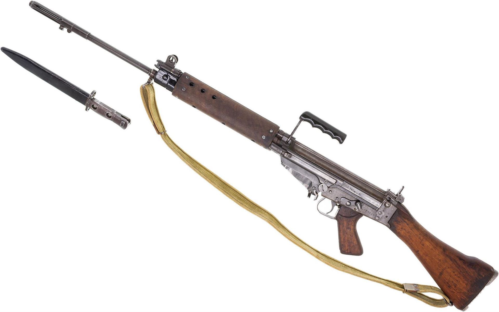 Used Lithgow L1A1 FN FAL Semi-Auto 7.62x51mm, 21" Barrel, Wood Stock ...