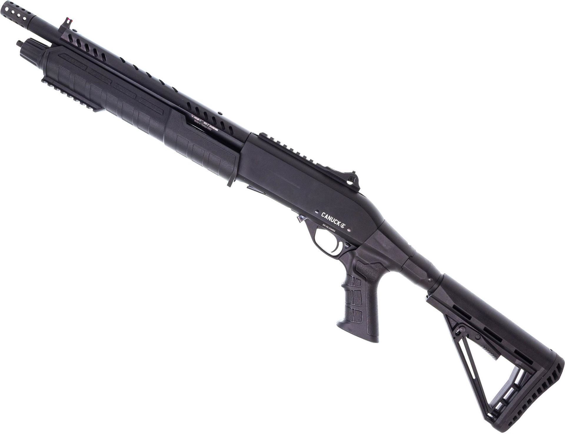 Used Canuck Commander Pump-Action Shotgun, 12 Ga, 3", 14" Barrel, Blued ...