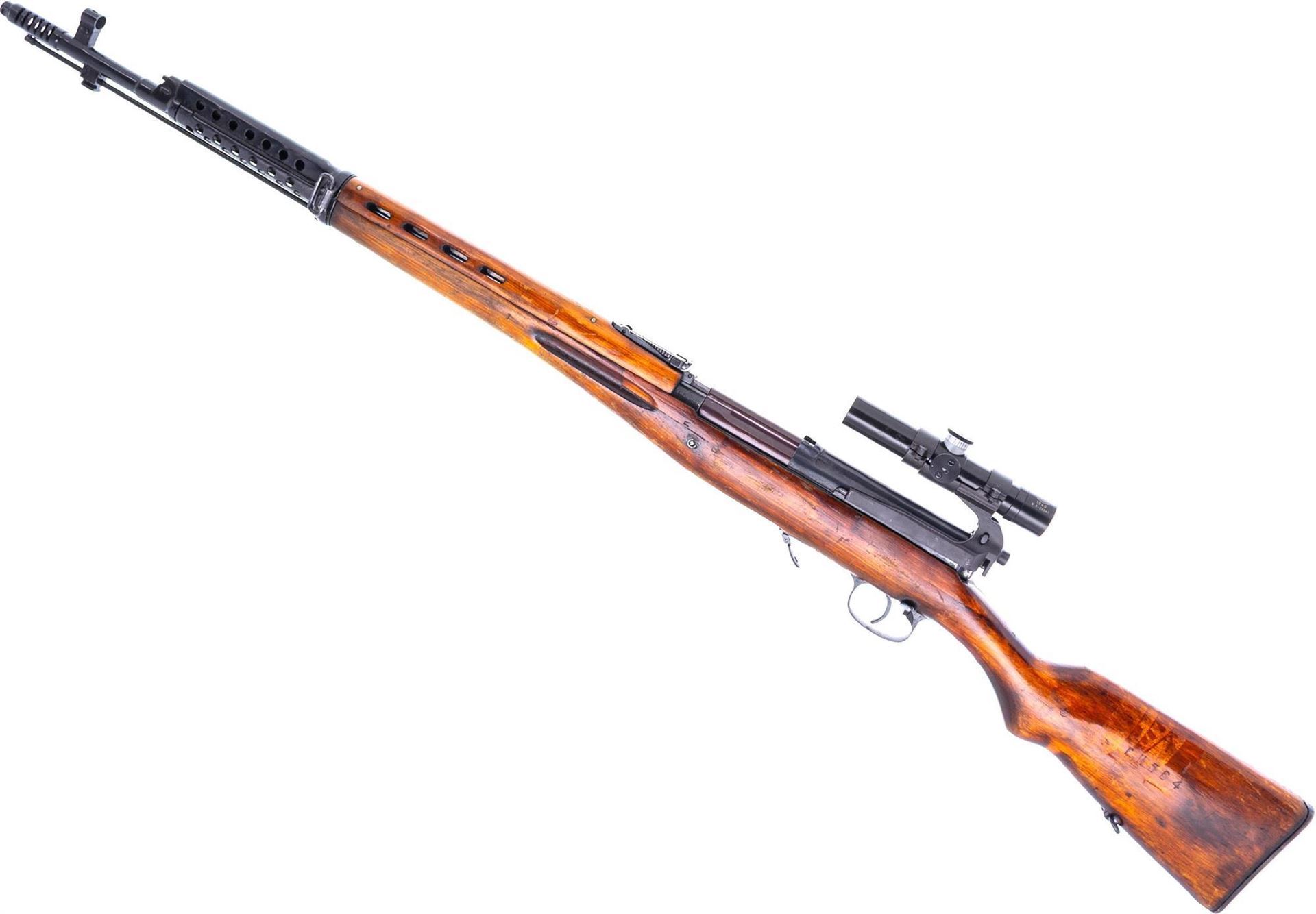 Used Tokarev SVT-40 Semi-Auto Rifle, 7.62x54r, 24" Barrel, Blued, Full ...