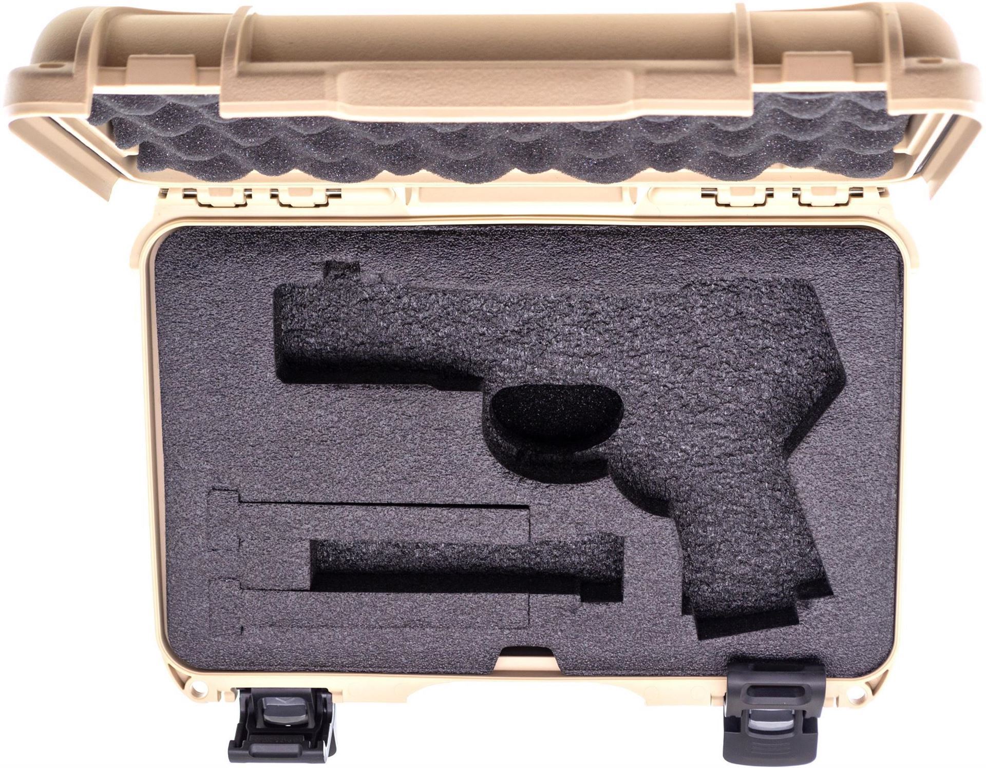 Pre-Owned Nanuk 909 Single Pistol Hard Case, FDE, W/Foam Insert, Foam ...