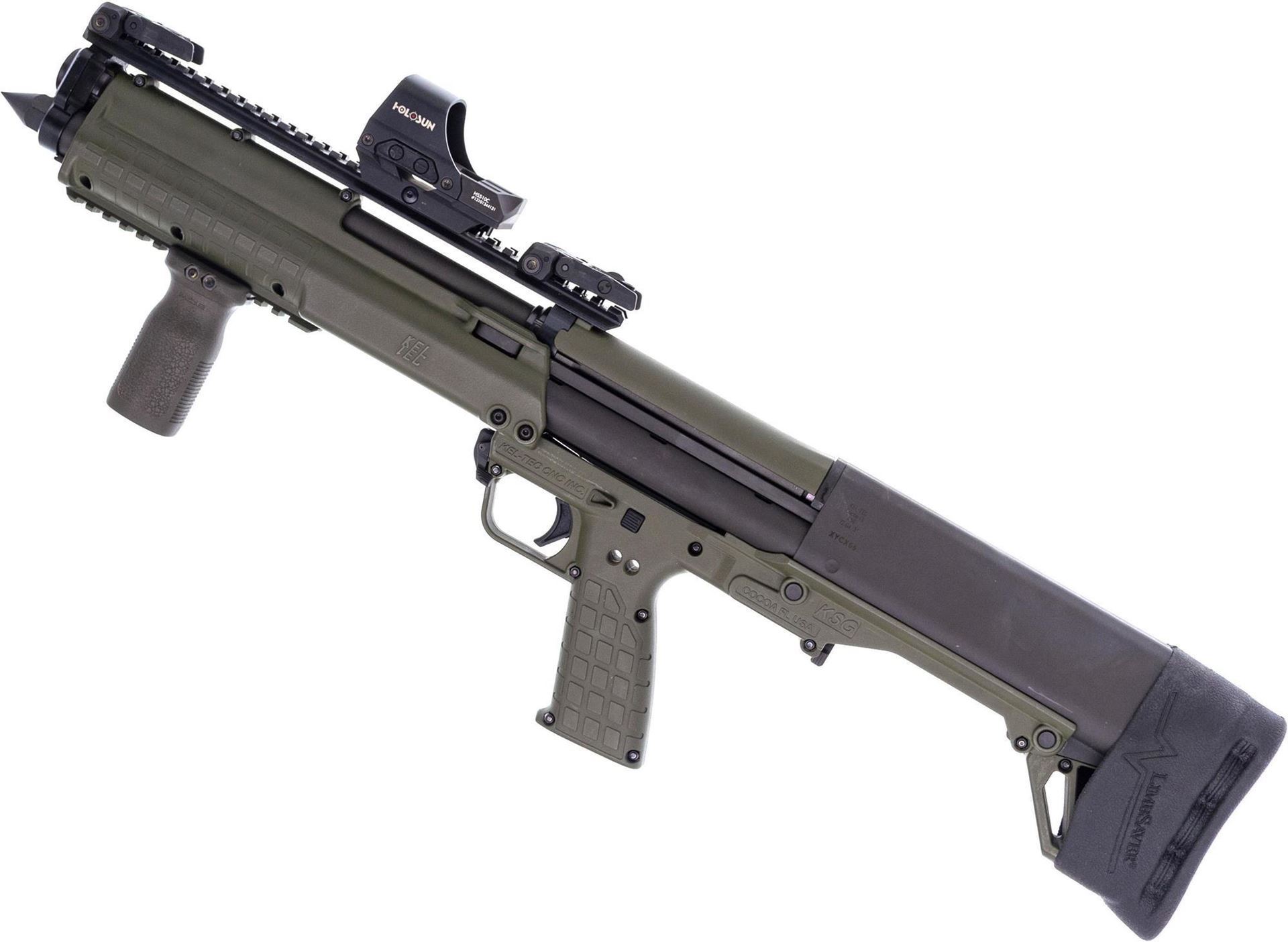 Used Kel-Tec KSG Pump-Action 12ga, 18.5" Barrel, OD Green Polymer Frame ...