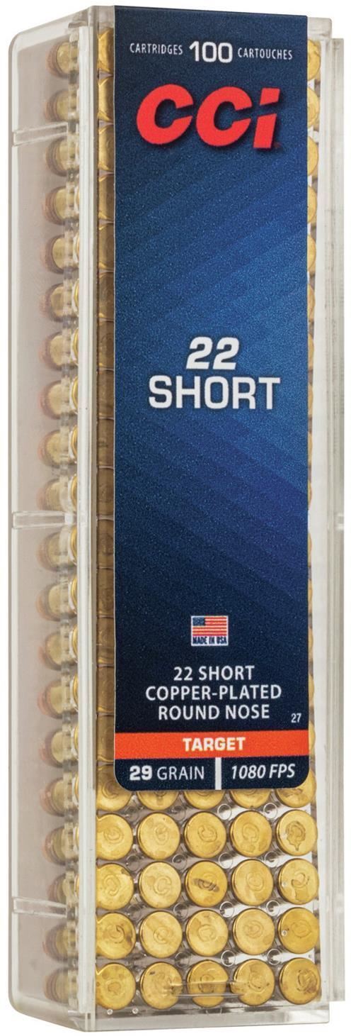CCI Target/Plinking Rimfire Ammo - Standard Velocity, 22 Short, 29Gr ...