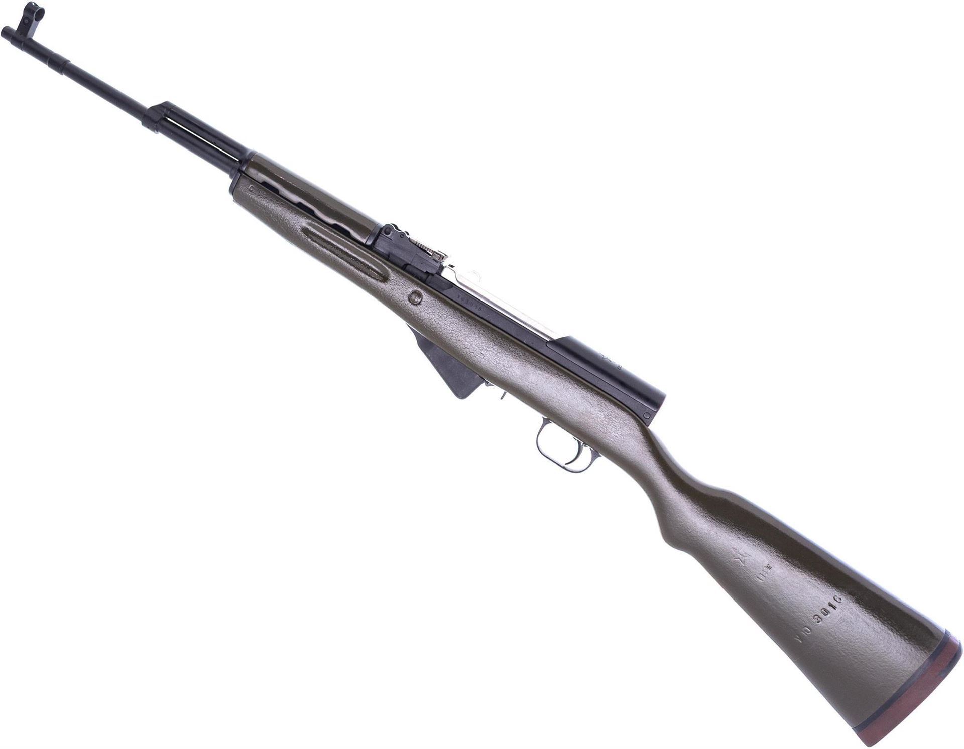 Used Russian SKS Semi-Auto Rifle, 7.62x39, 20.5" Barrel, Blued, Green ...