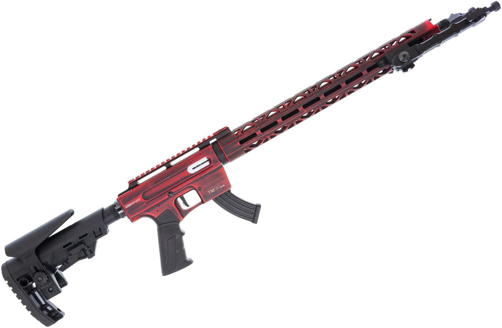 Used Derya TM-22 Semi Auto 22 LR, 18'' Barrel, Distressed Red Aluminum ...