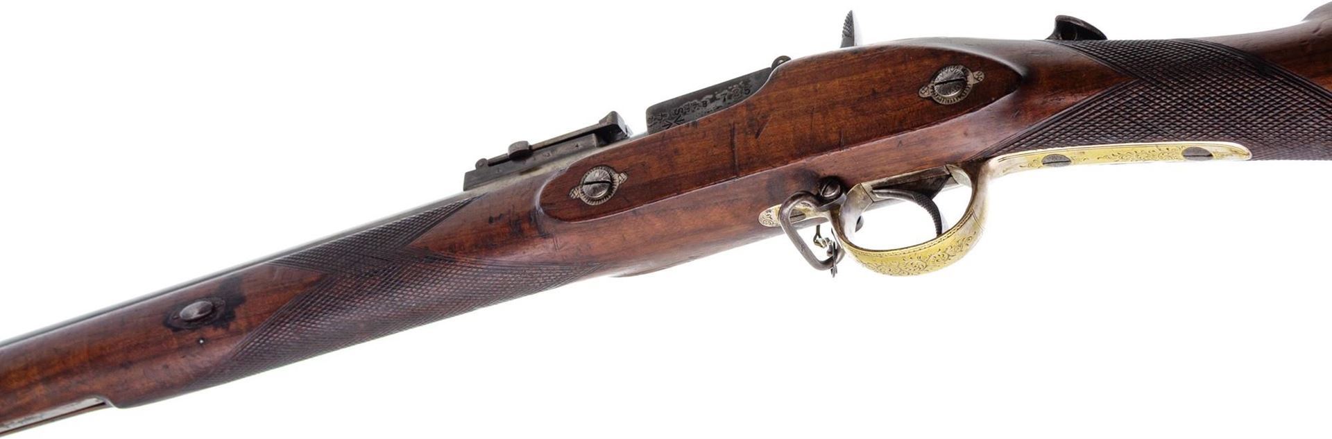 Used Westley Richards Monkey Tail Breech Loading Black Powder Rifle, 36 ...