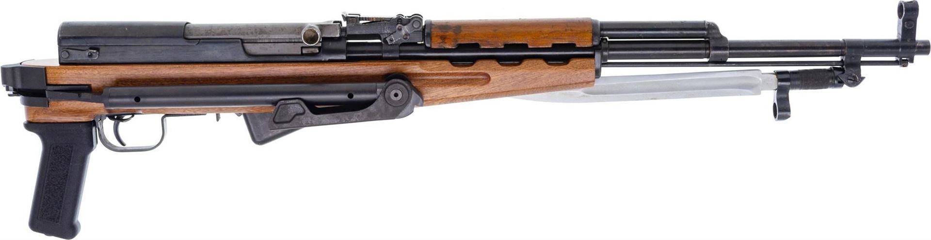 Chinese SKS Semi-Auto Rifle - 7.62x39, 20", Blued, HUSH Folding Wood ...