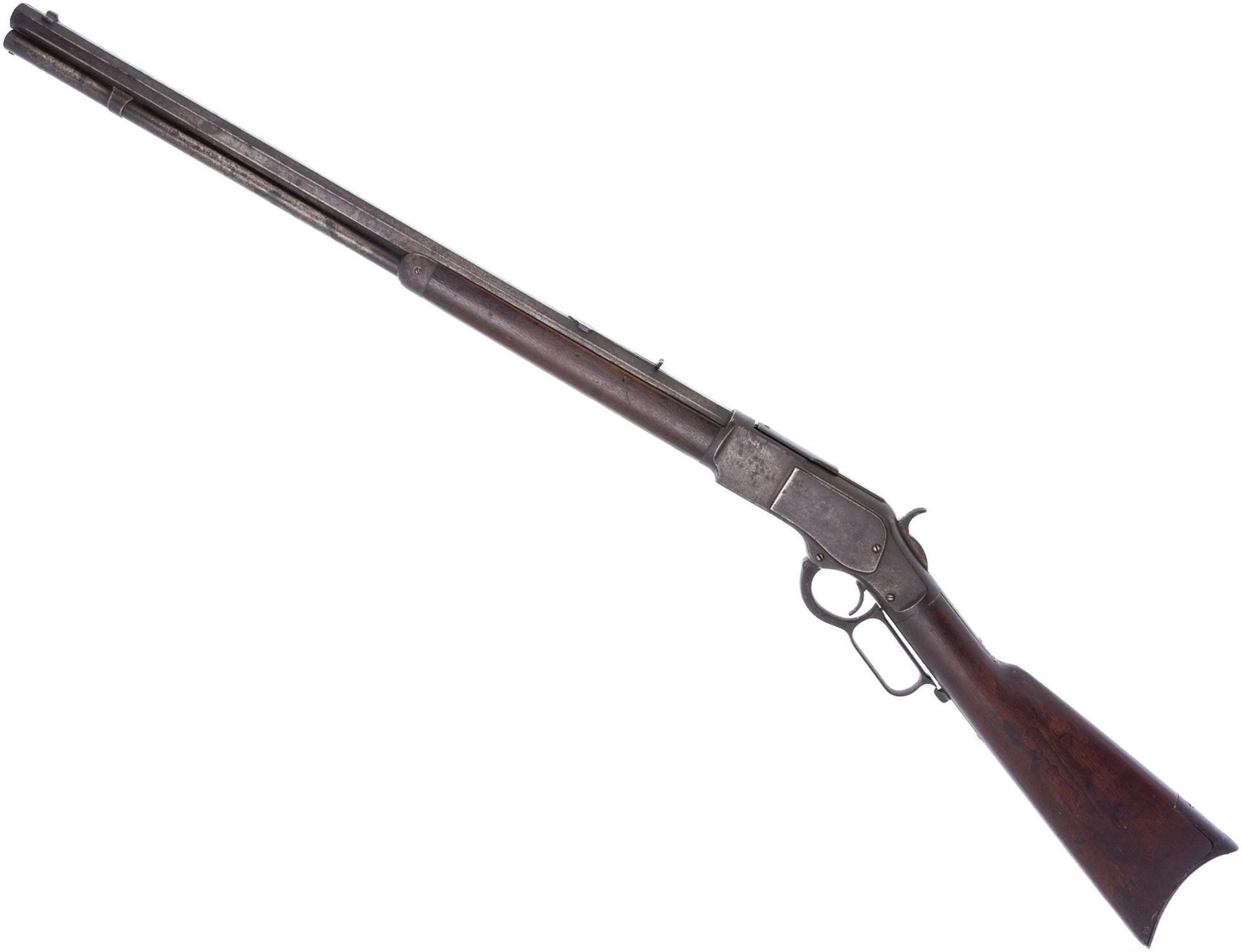 Used Winchester 1873 Lever Action Rifle, 44 Cal 24'' Octagon Barrel w ...